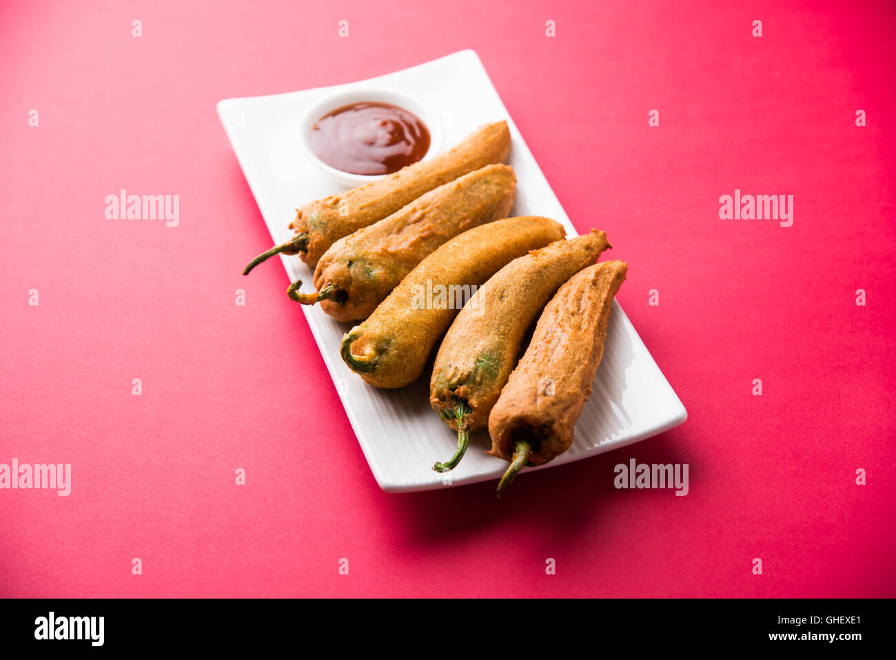 Chilli Pakora or mirch pakoda , An extremely delicious and mouth ...