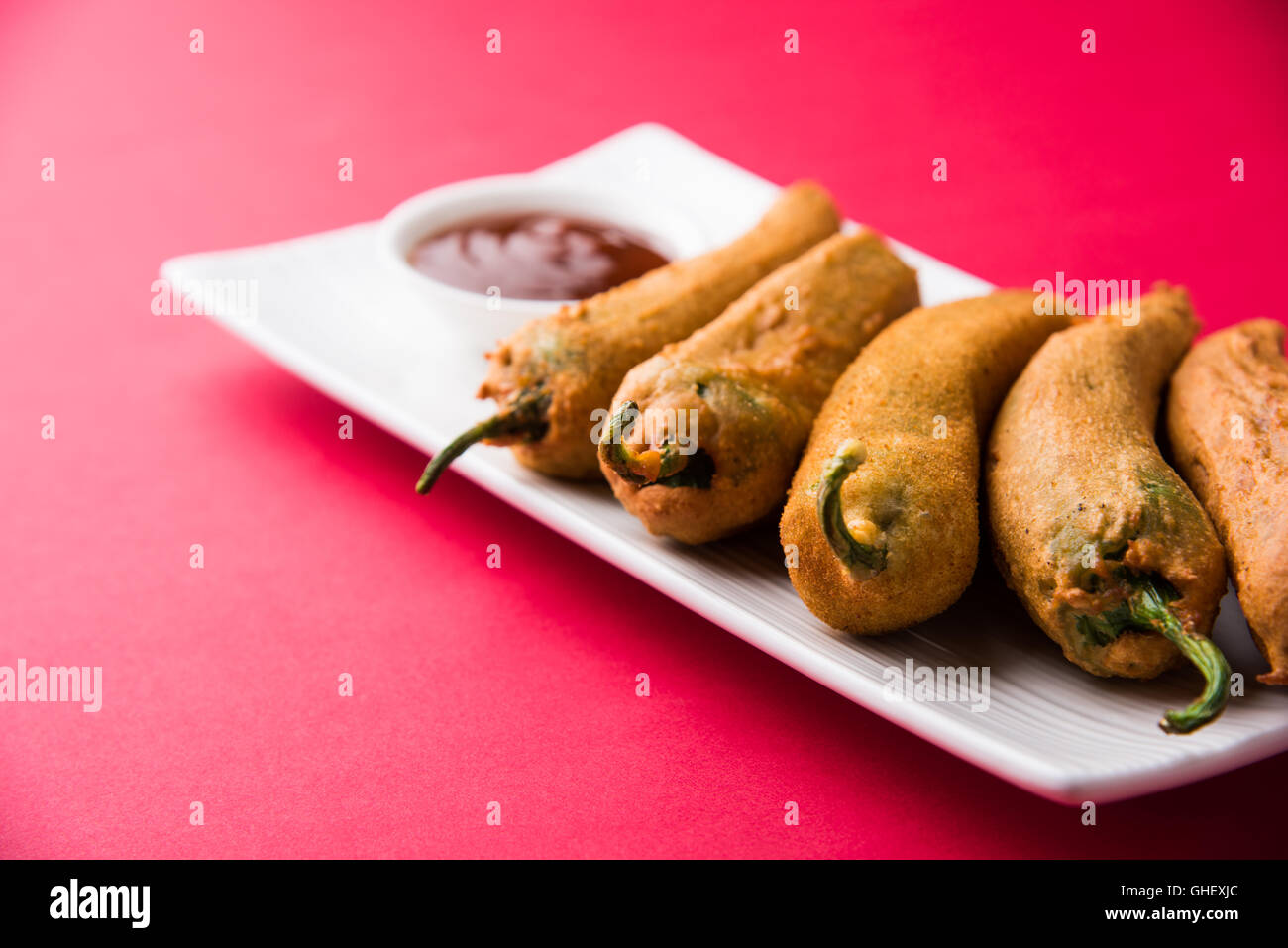Chilli Pakora or mirch pakoda , An extremely delicious and mouth ...
