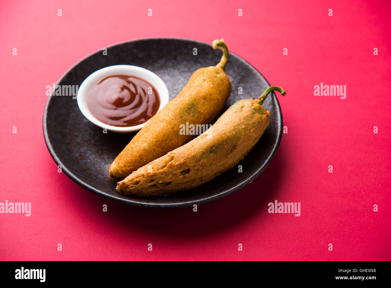 Chilli Pakora or mirch pakoda , An extremely delicious and mouth ...