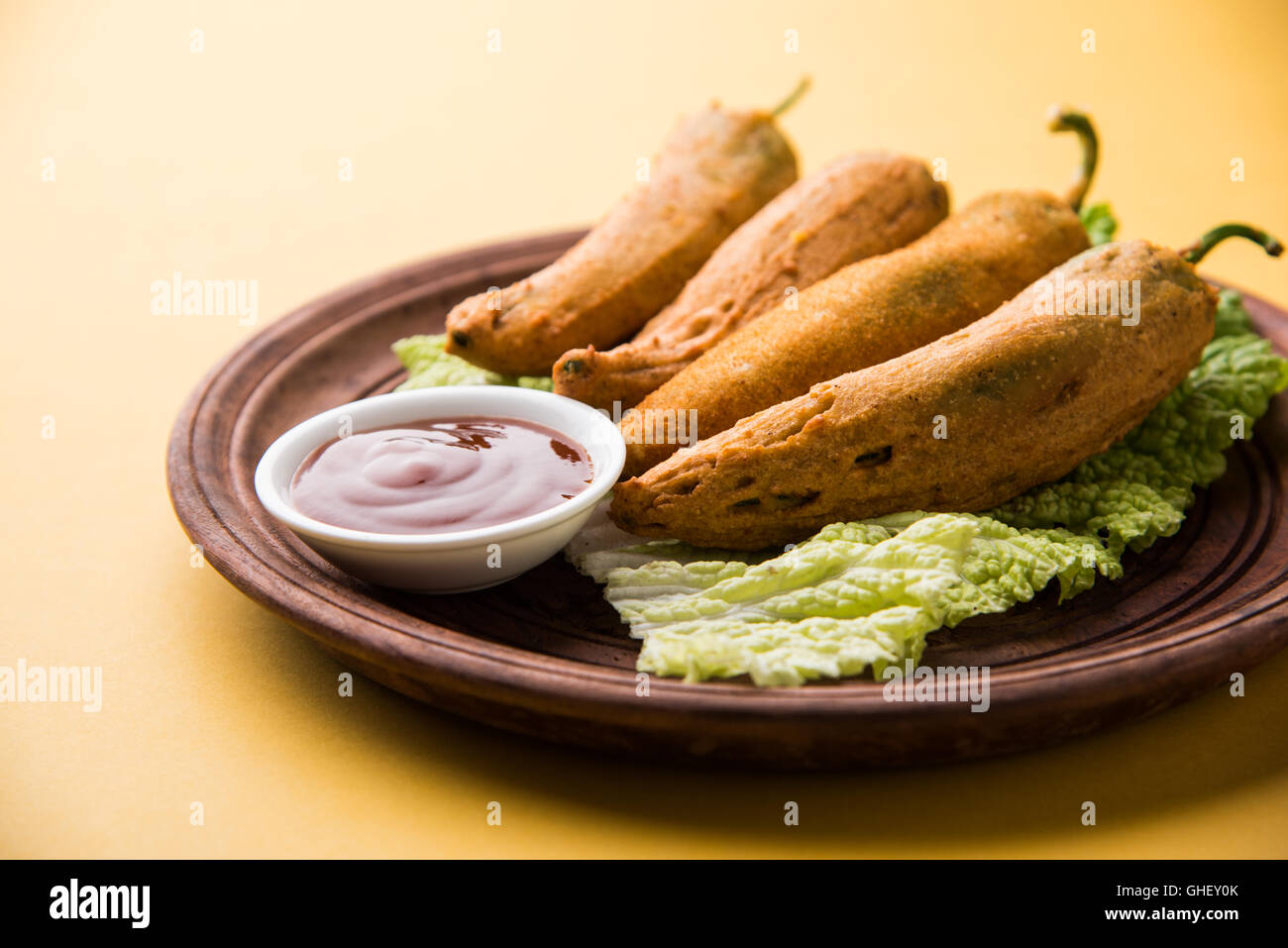 Chilli Pakora or mirch pakoda , An extremely delicious and mouth ...