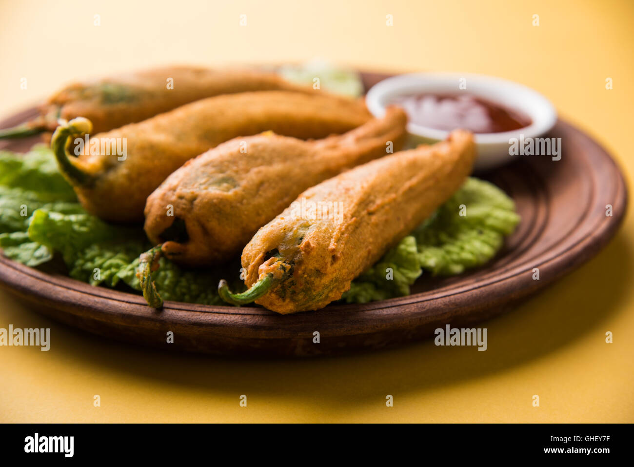 Chilli Pakora or mirch pakoda , An extremely delicious and mouth ...