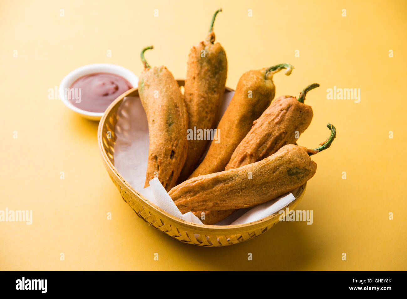 Chilli Pakora or mirch pakoda , An extremely delicious and mouth ...