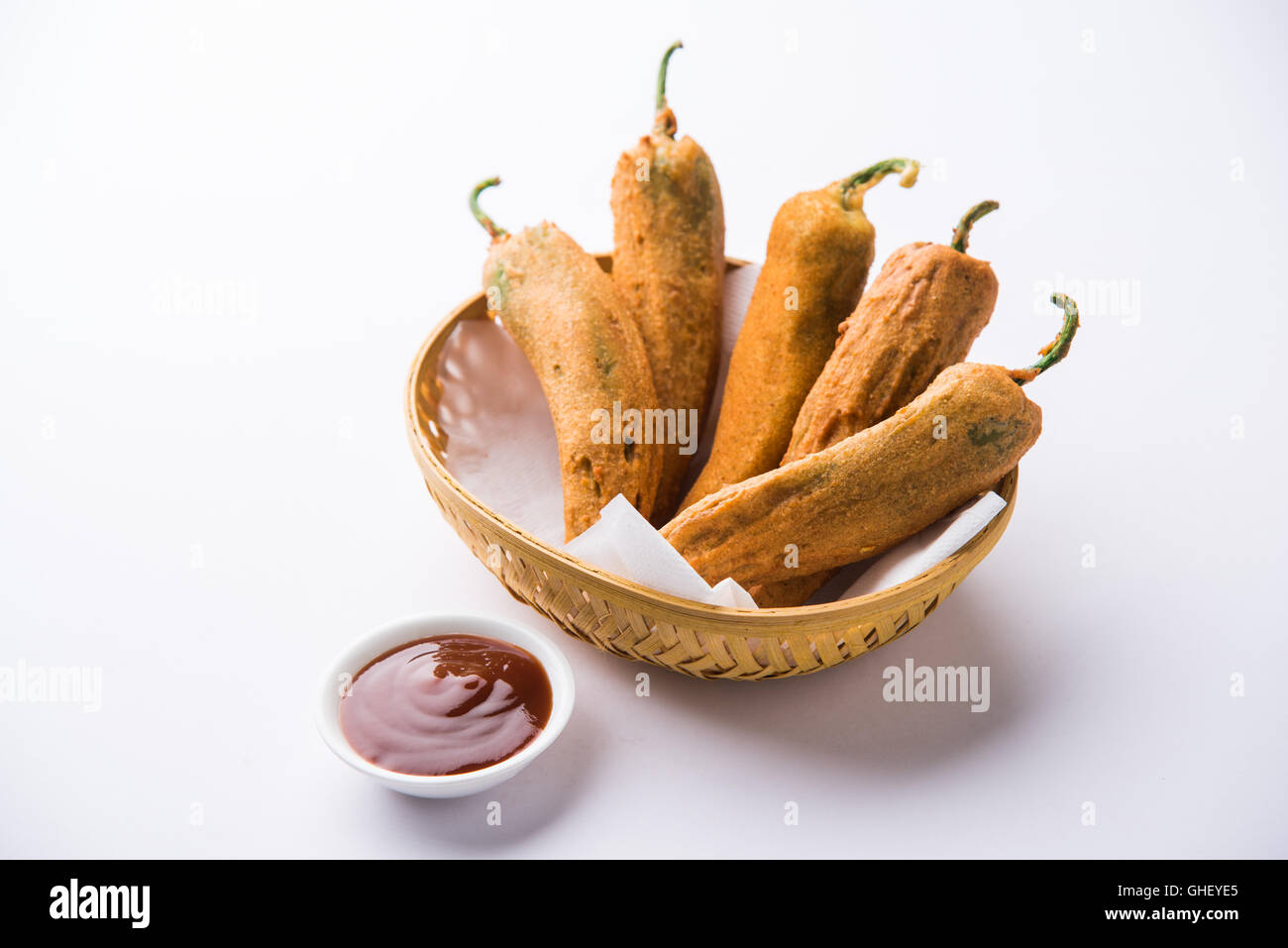 Chilli Pakora or mirch pakoda , An extremely delicious and mouth ...