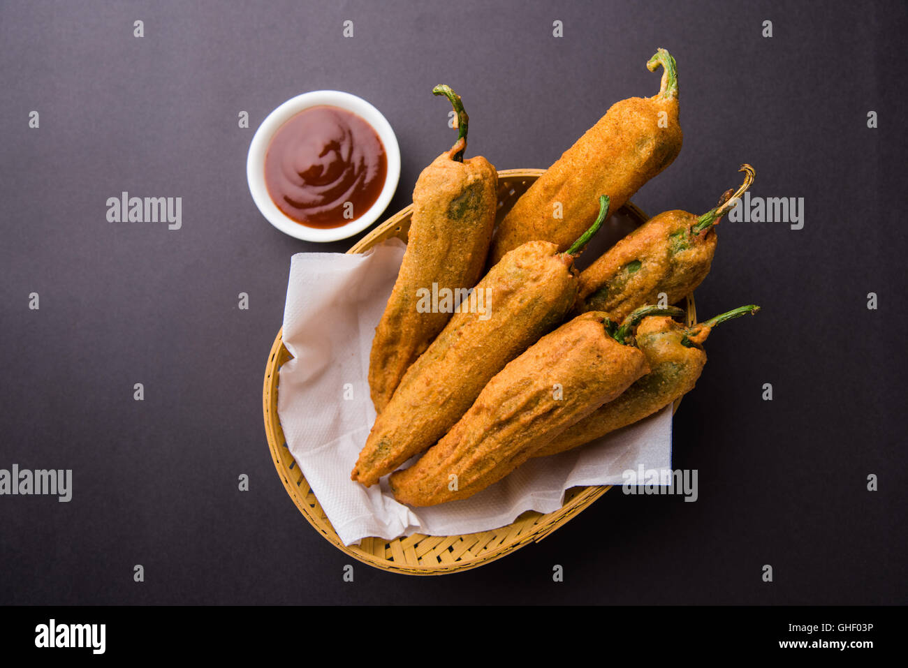 Chilli Pakora or mirch pakoda , An extremely delicious and mouth ...