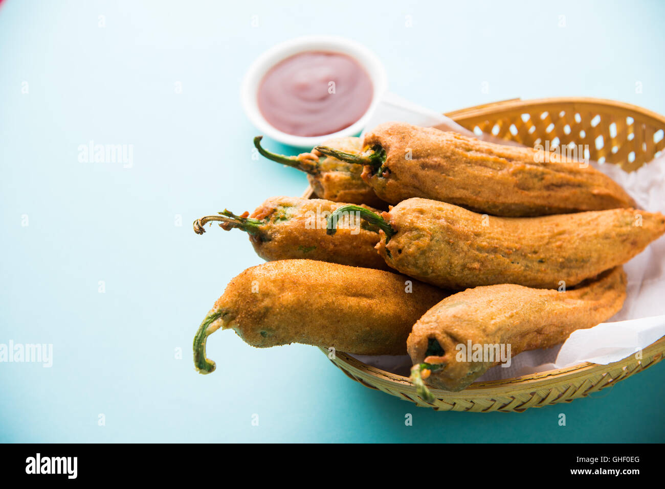 Chilli Pakora or mirch pakoda , An extremely delicious and mouth ...