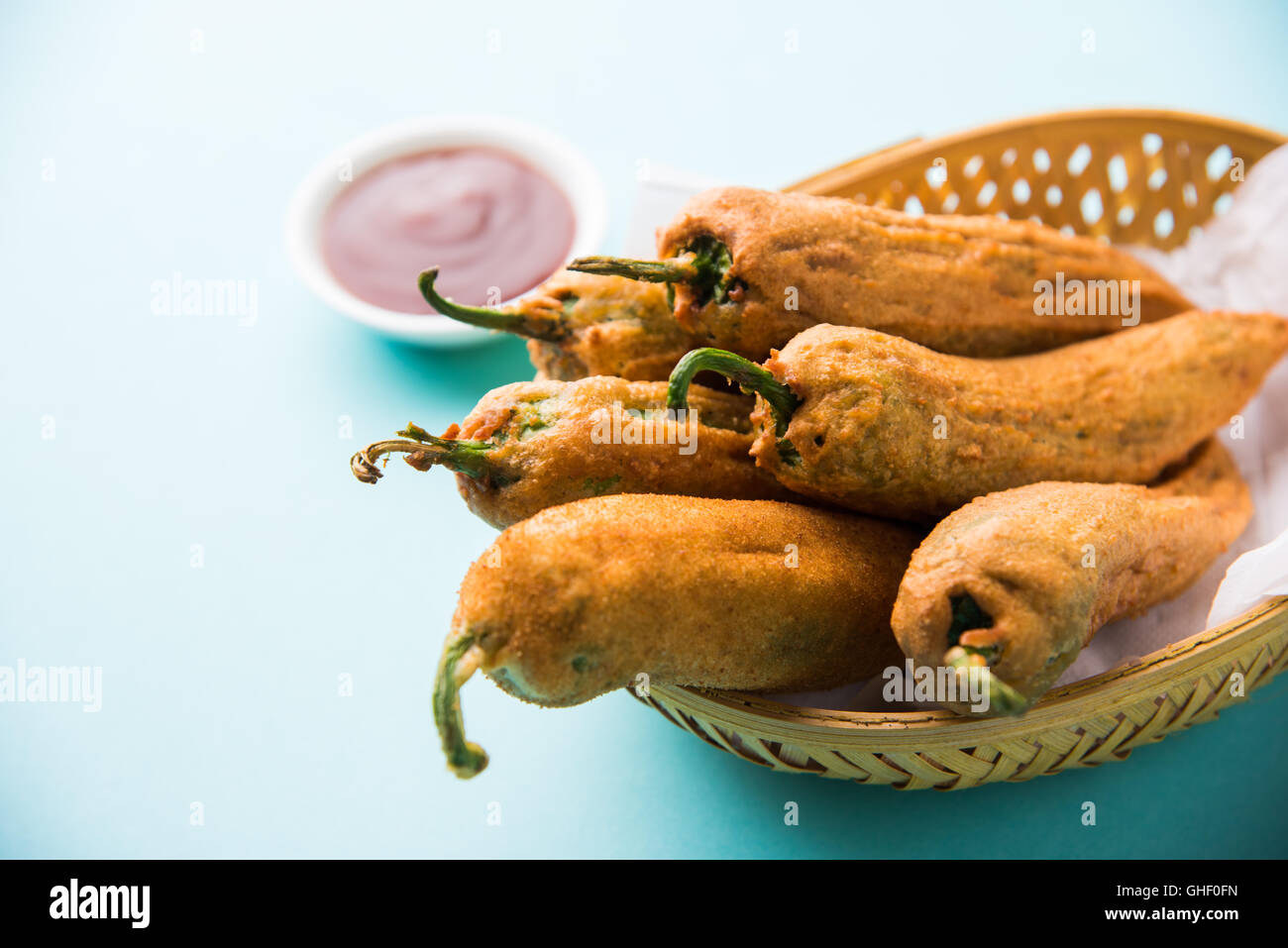 Chilli Pakora or mirch pakoda , An extremely delicious and mouth ...