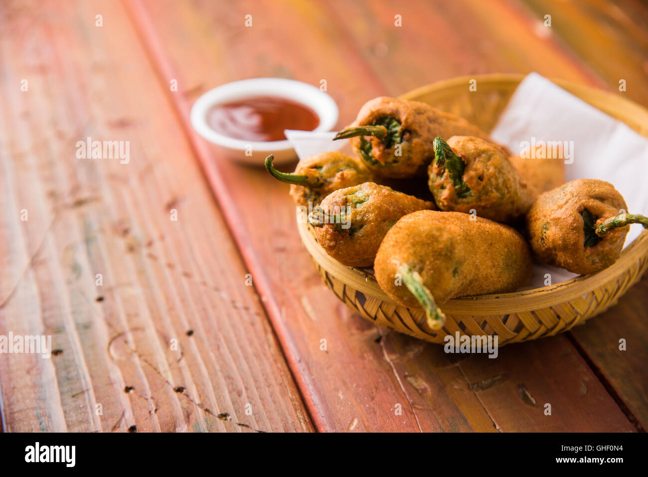 Chilli Pakora or mirch pakoda , An extremely delicious and mouth ...
