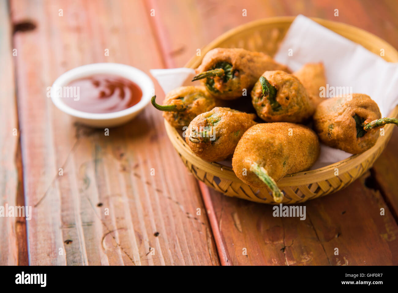 Chilli Pakora or mirch pakoda , An extremely delicious and mouth ...