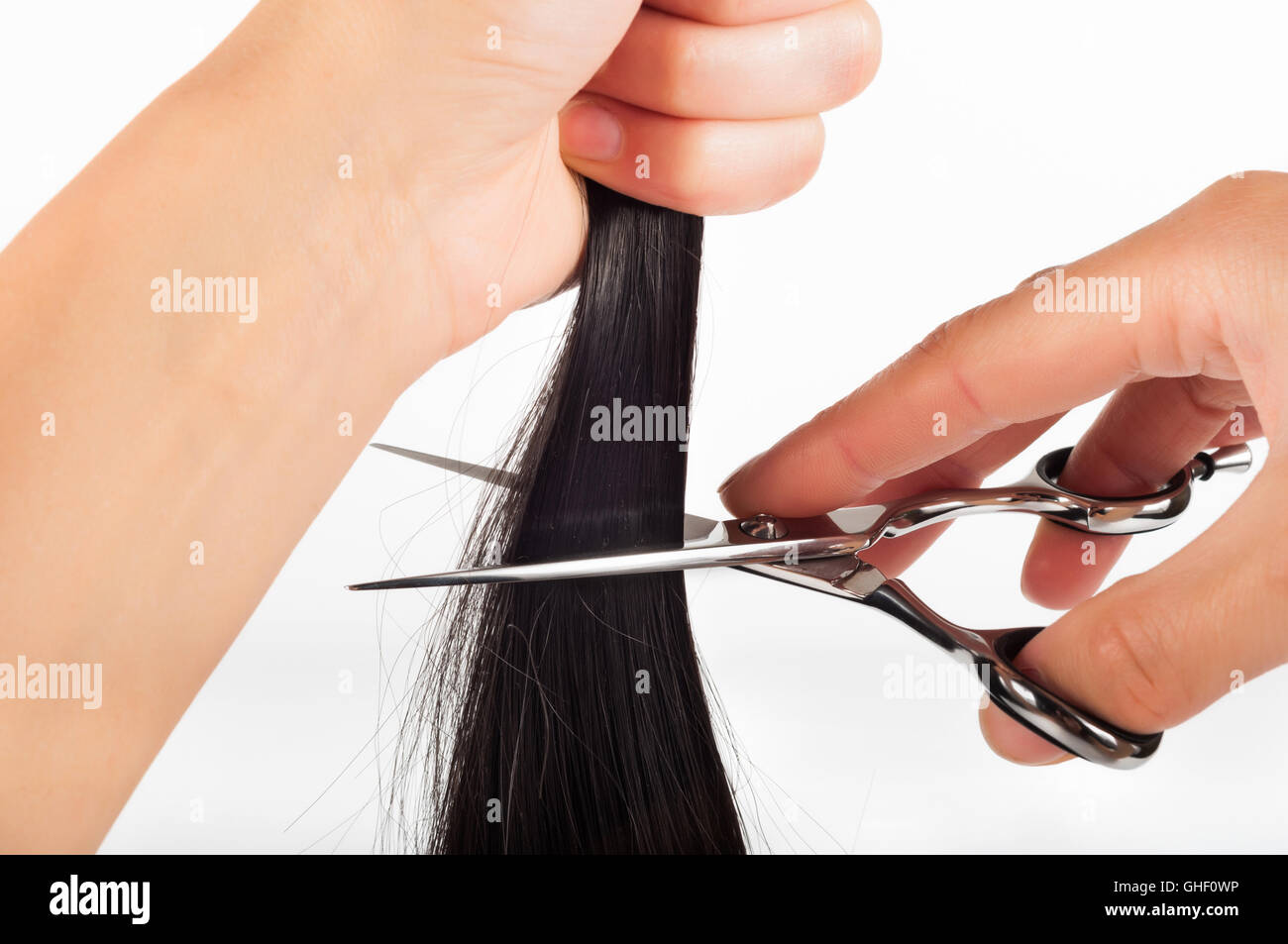 scissors and hair Stock Photo - Alamy