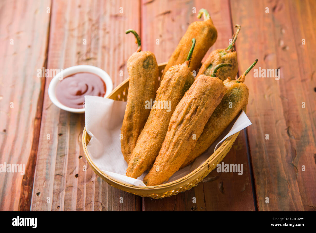 Chilli Pakora or mirch pakoda , An extremely delicious and mouth ...