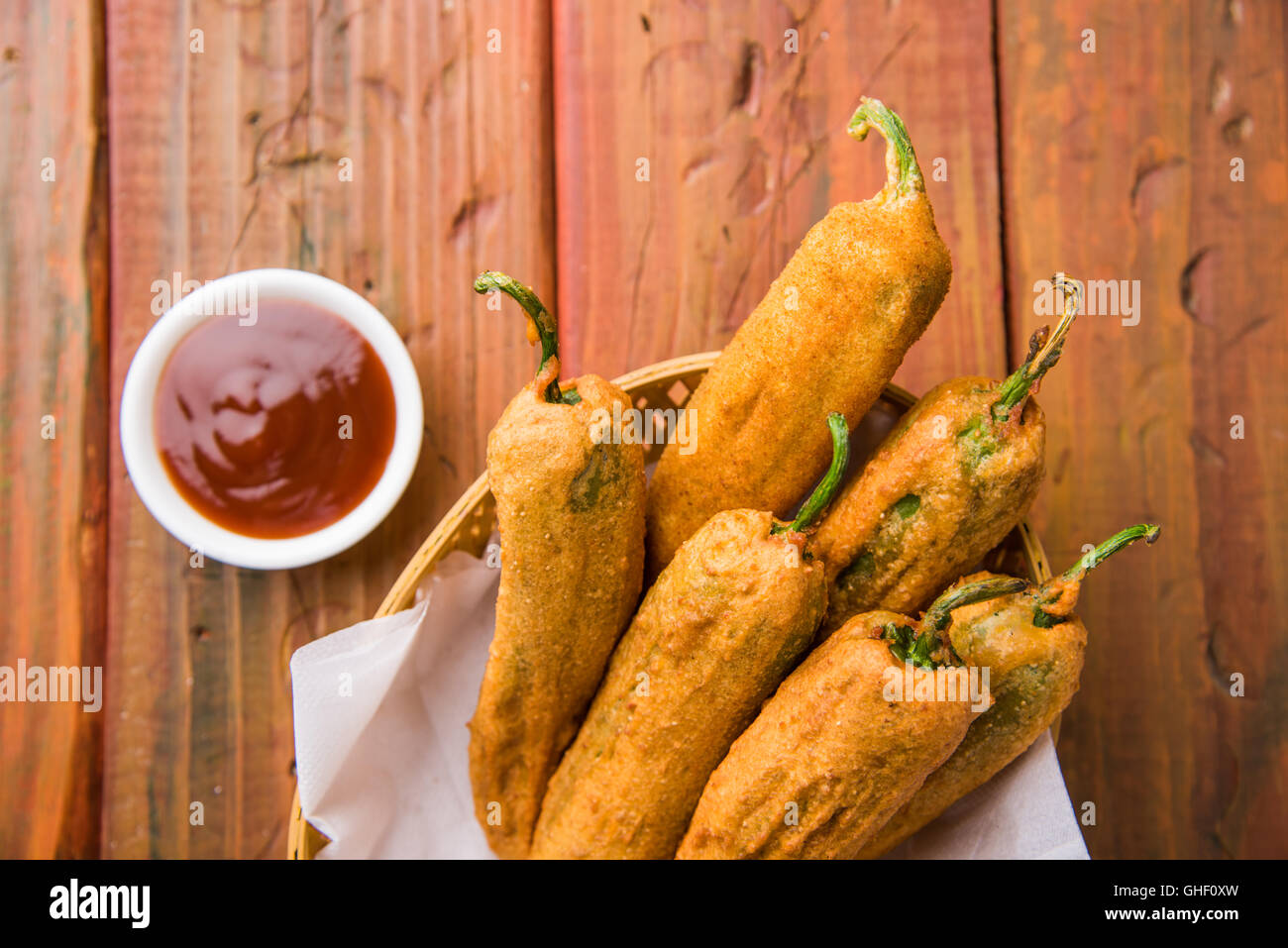 Chilli Pakora or mirch pakoda , An extremely delicious and mouth ...