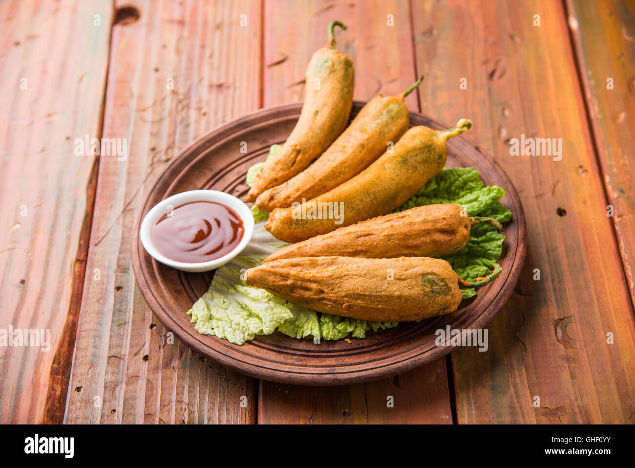 Chilli Pakora or mirch pakoda , An extremely delicious and mouth ...