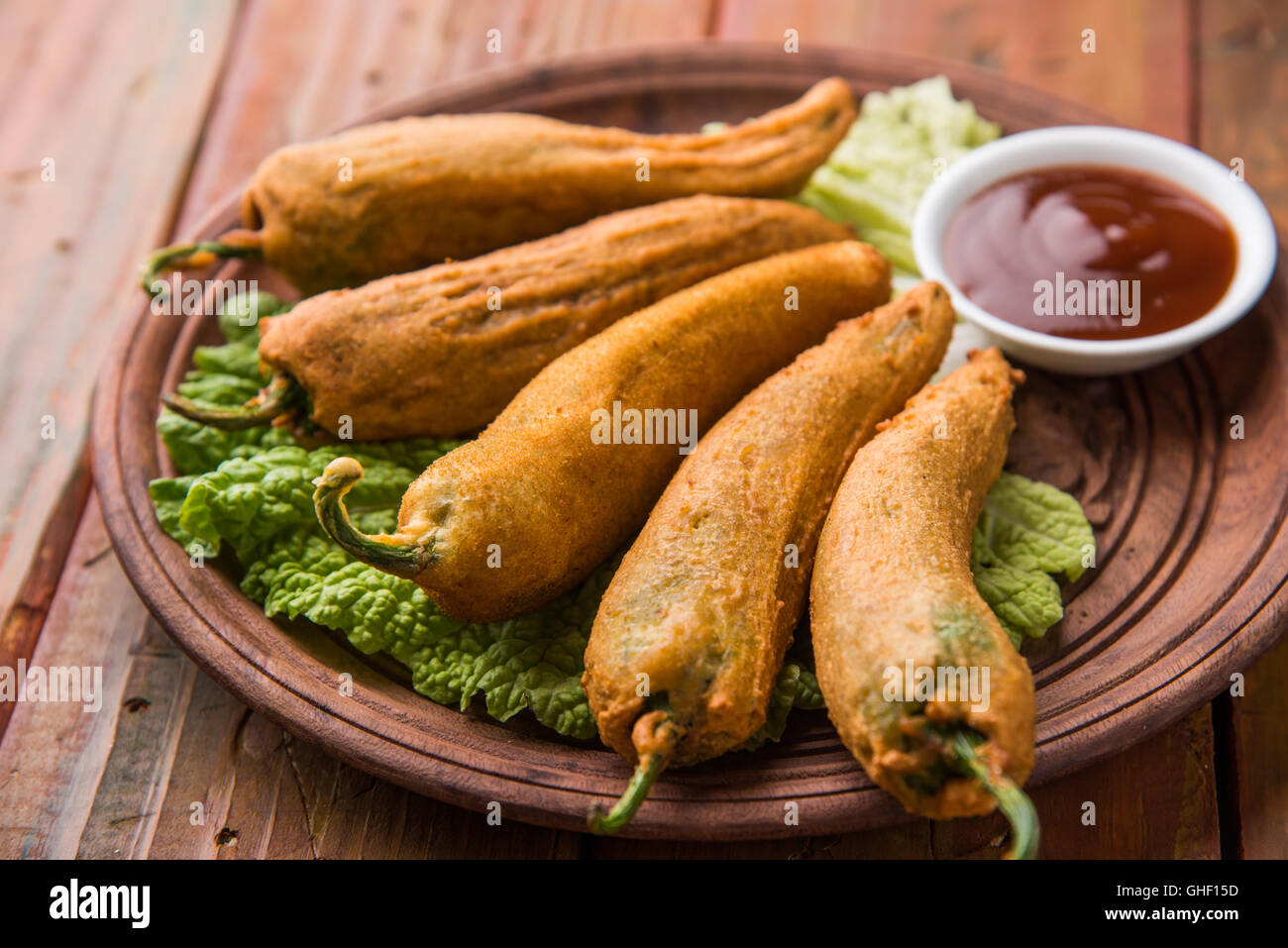 Chilli Pakora or mirch pakoda , An extremely delicious and mouth ...