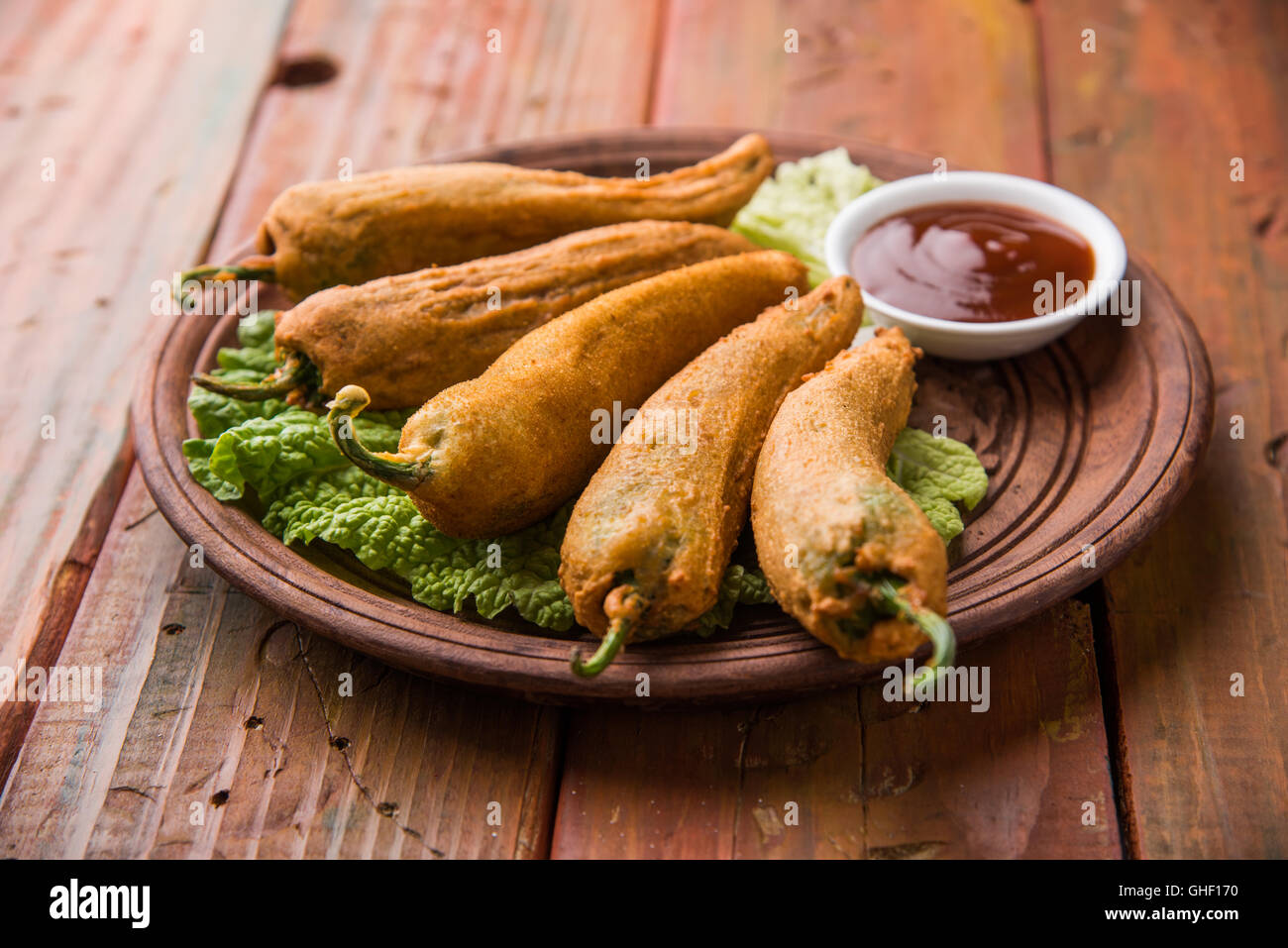 Chilli Pakora or mirch pakoda , An extremely delicious and mouth ...