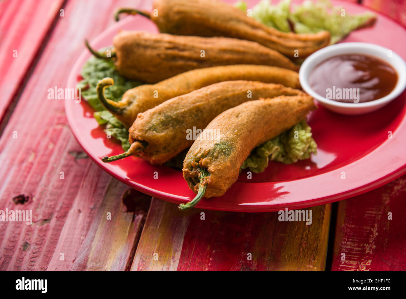 Chilli Pakora or mirch pakoda , An extremely delicious and mouth ...