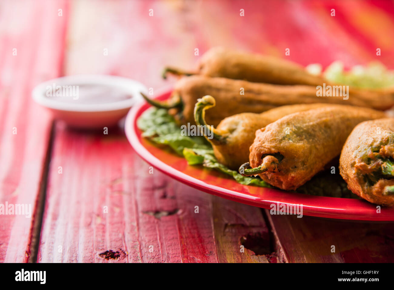 Chilli Pakora or mirch pakoda , An extremely delicious and mouth ...