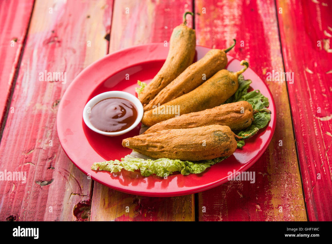 Chilli Pakora or mirch pakoda , An extremely delicious and mouth ...