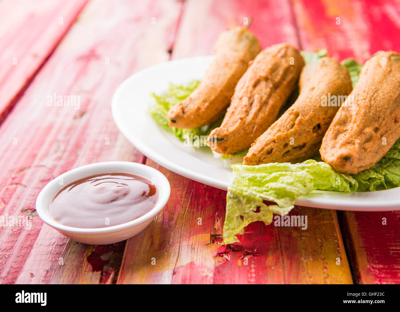 Chilli Pakora or mirch pakoda , An extremely delicious and mouth ...