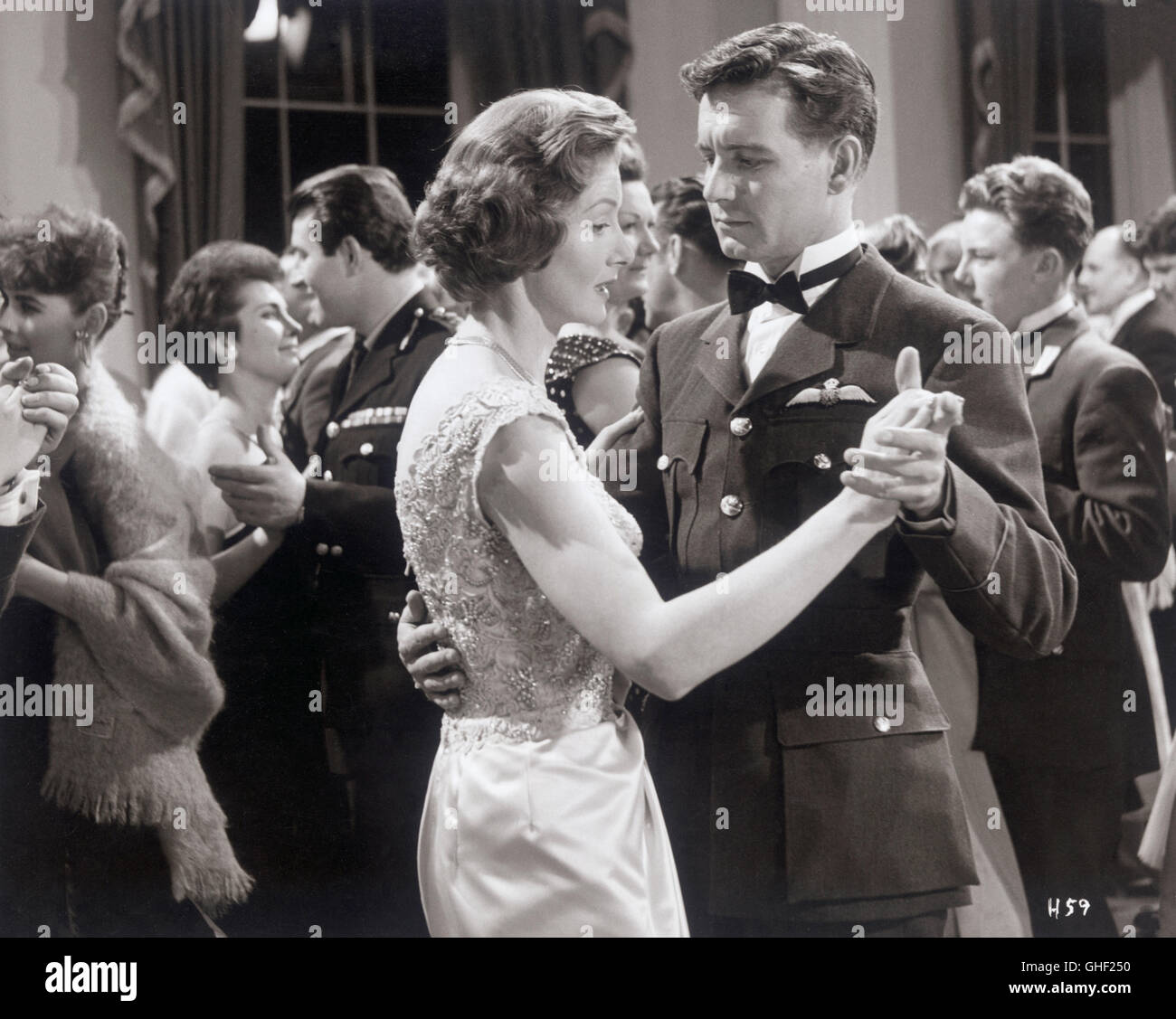 HIGH FLIGHT UK 1957 John Gilling The dancing couple HELEN CHERRY as ...