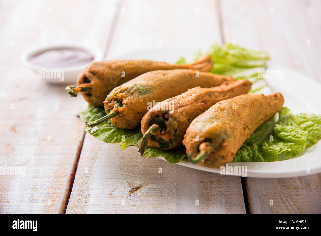 Chilli Pakora or mirch pakoda , An extremely delicious and mouth ...