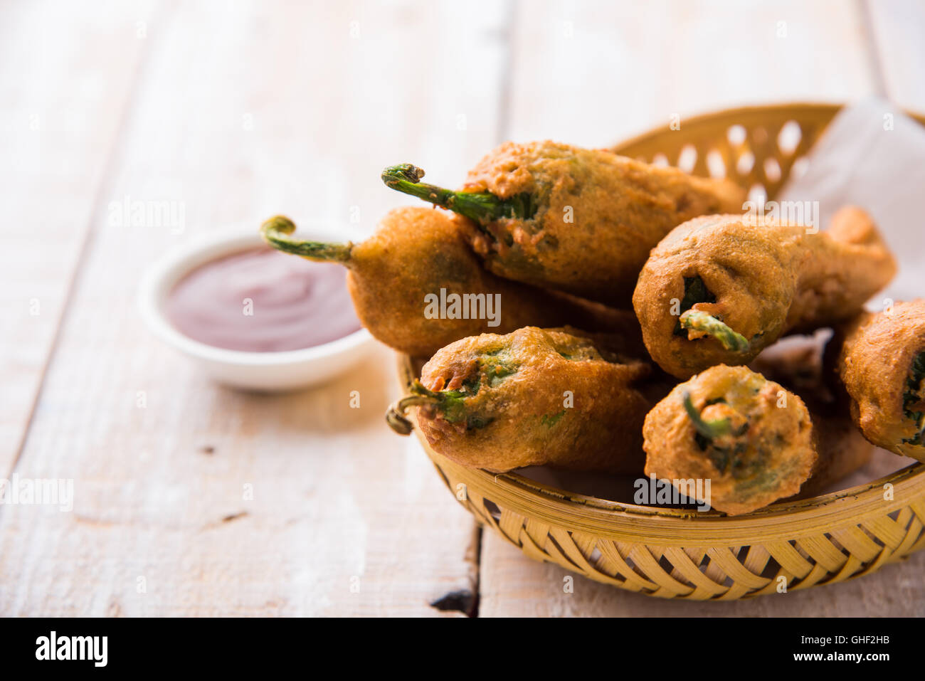 Chilli Pakora or mirch pakoda , An extremely delicious and mouth ...