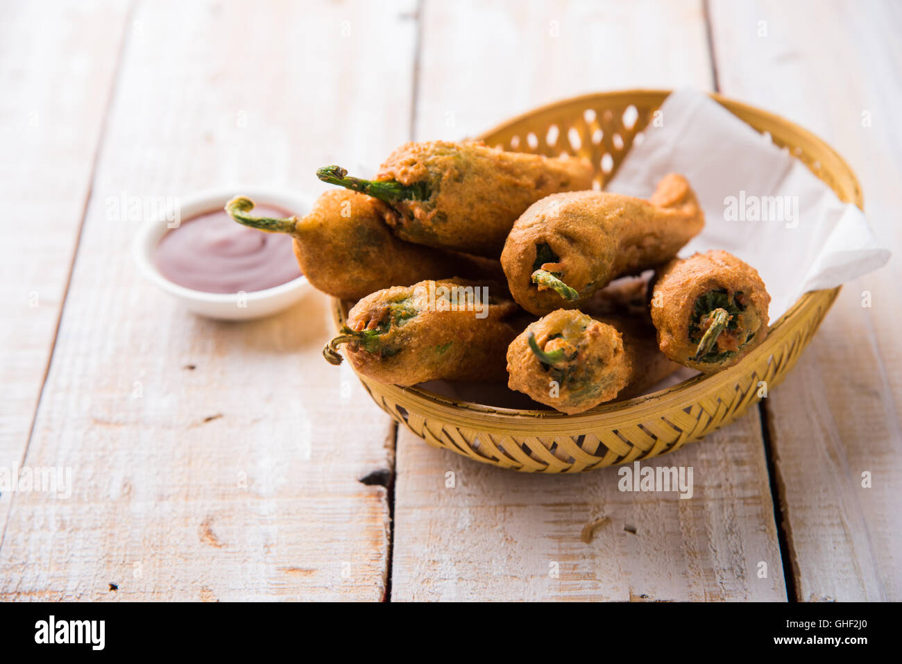 Chilli Pakora or mirch pakoda , An extremely delicious and mouth ...