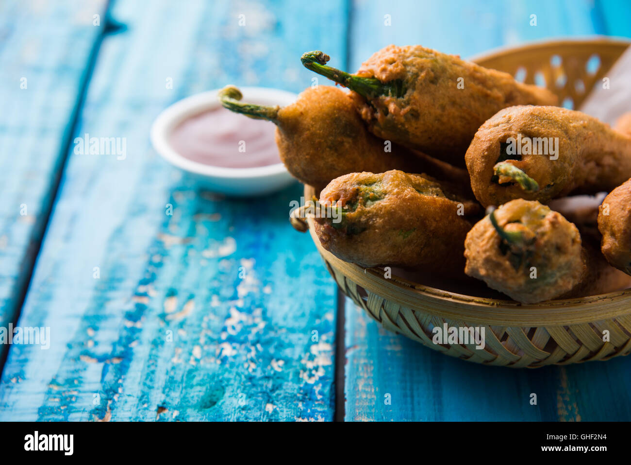 Chilli Pakora or mirch pakoda , An extremely delicious and mouth ...
