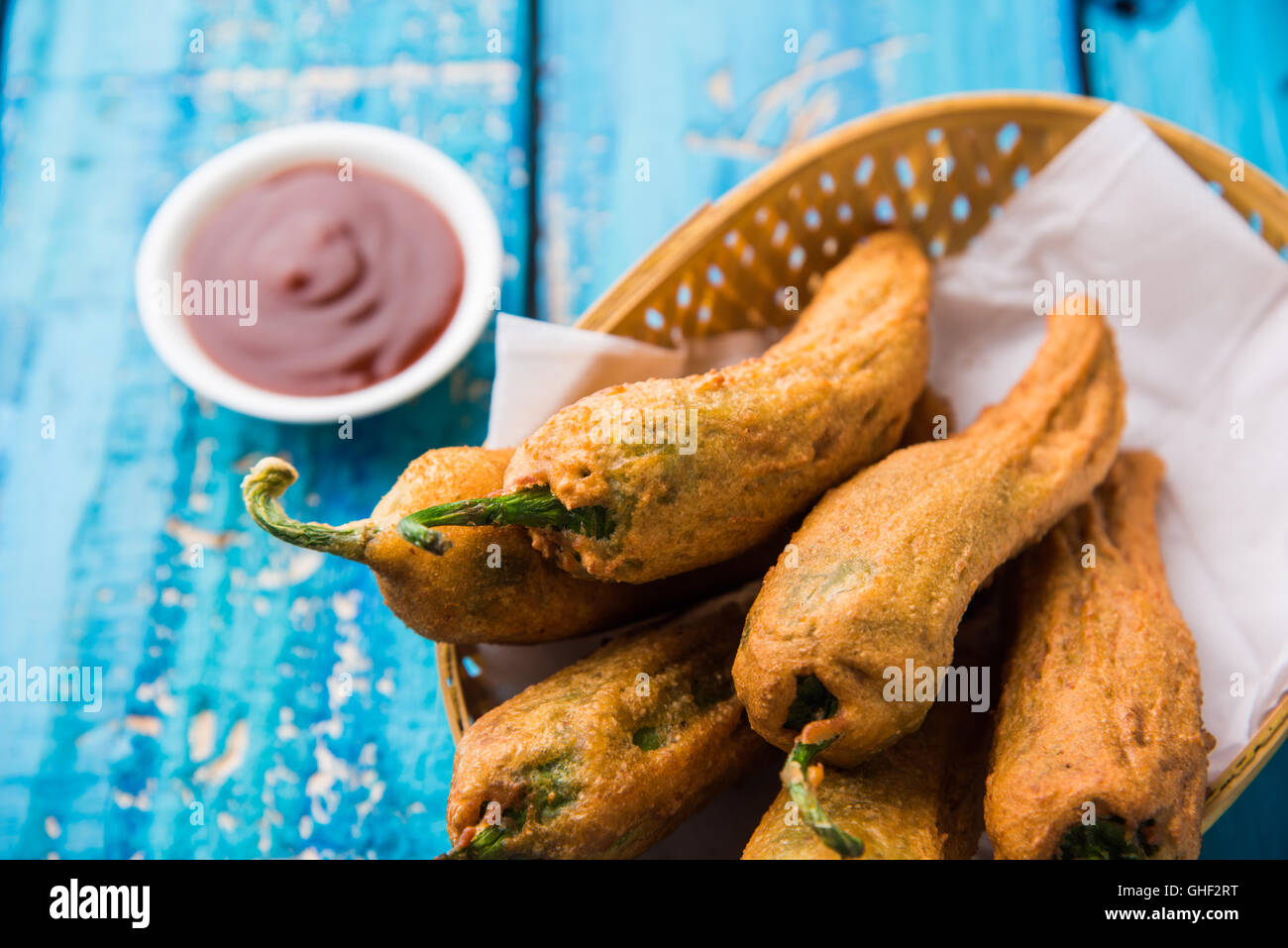 Chilli Pakora or mirch pakoda , An extremely delicious and mouth ...