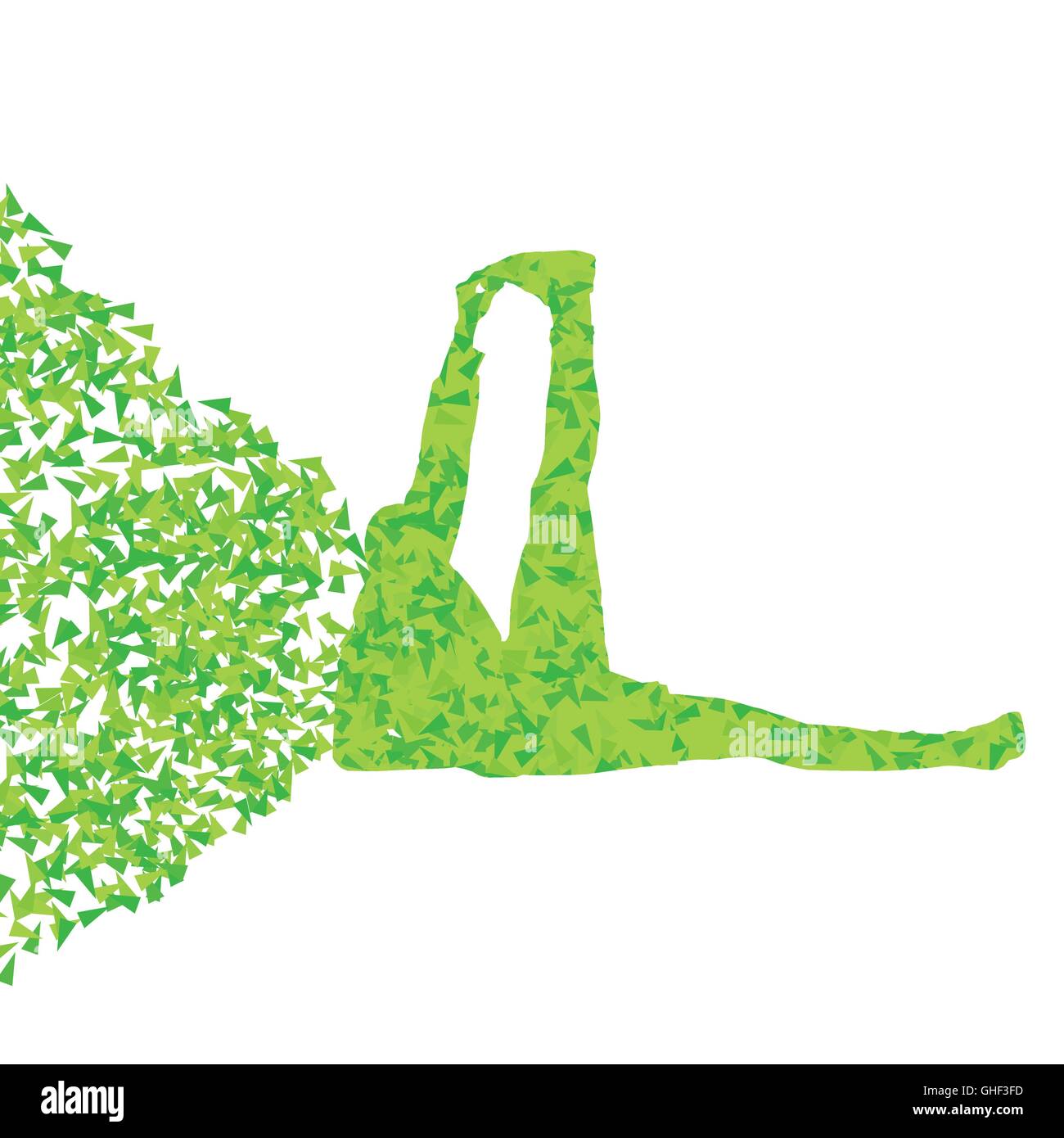 Athletic exercise man stretching warm up vector background concept made ...