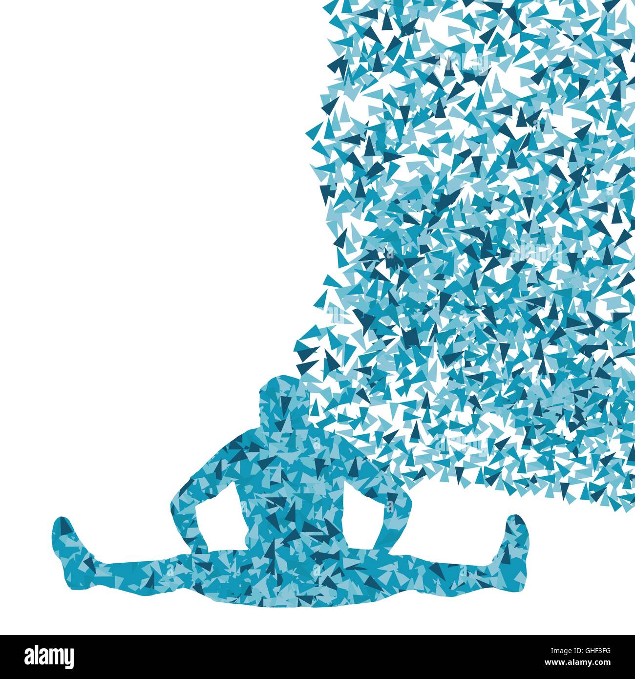 Athletic exercise man stretching warm up vector background concept made ...