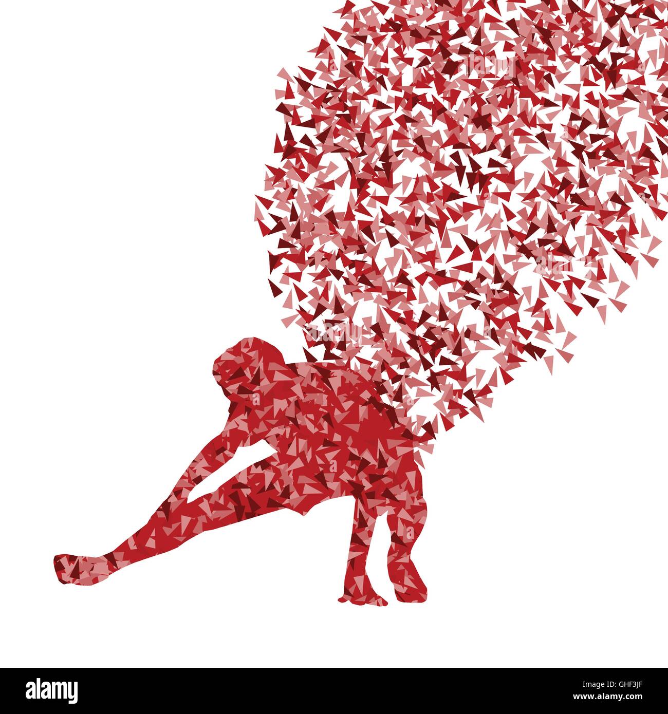 Athletic exercise man stretching warm up vector background concept made ...