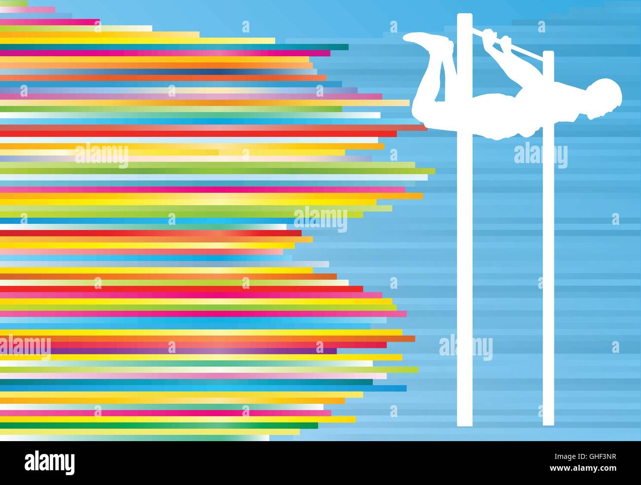 Man pull-ups bar exercising gym vector abstract background Stock Vector ...