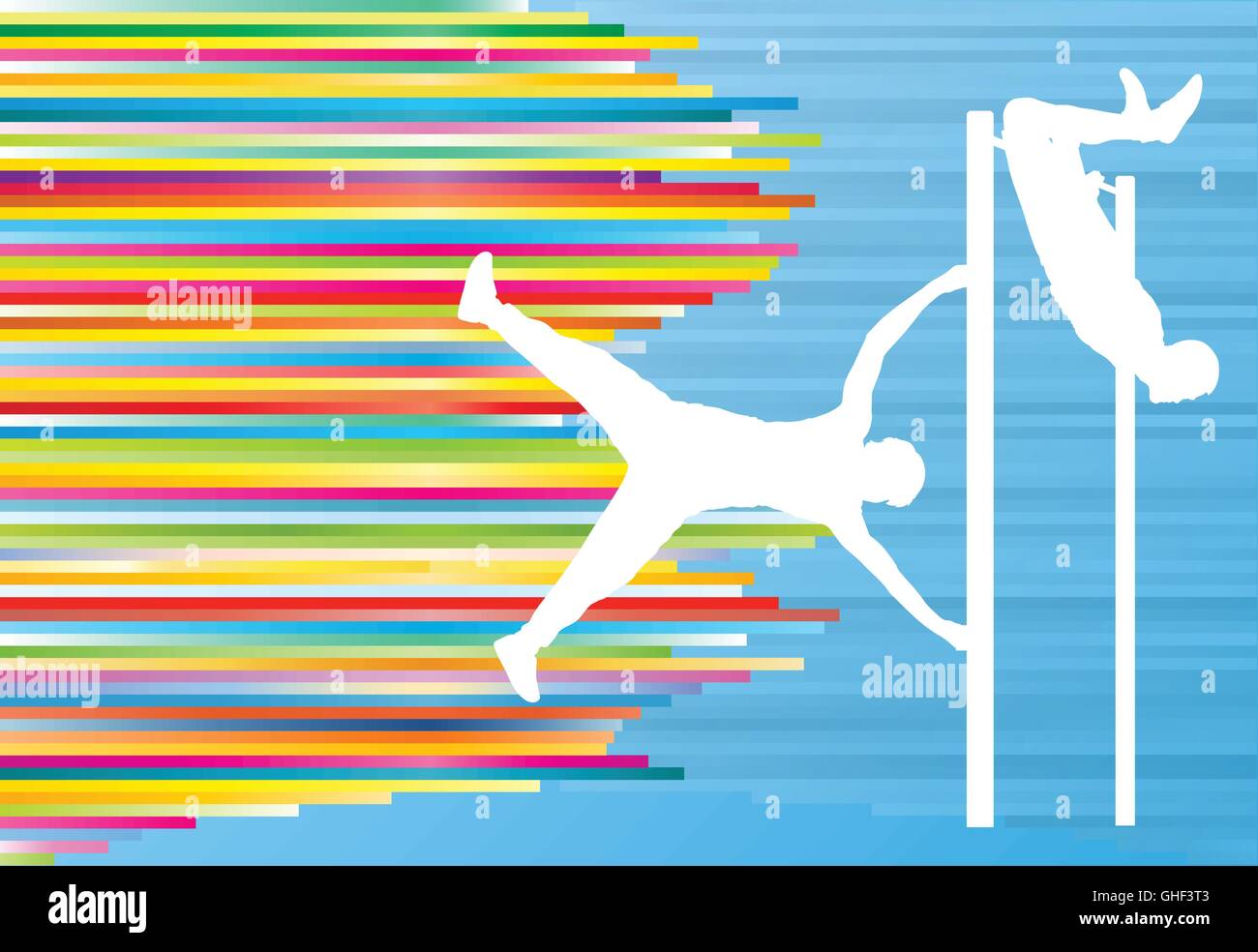 Man pull-ups bar exercising gym vector abstract background Stock Vector ...