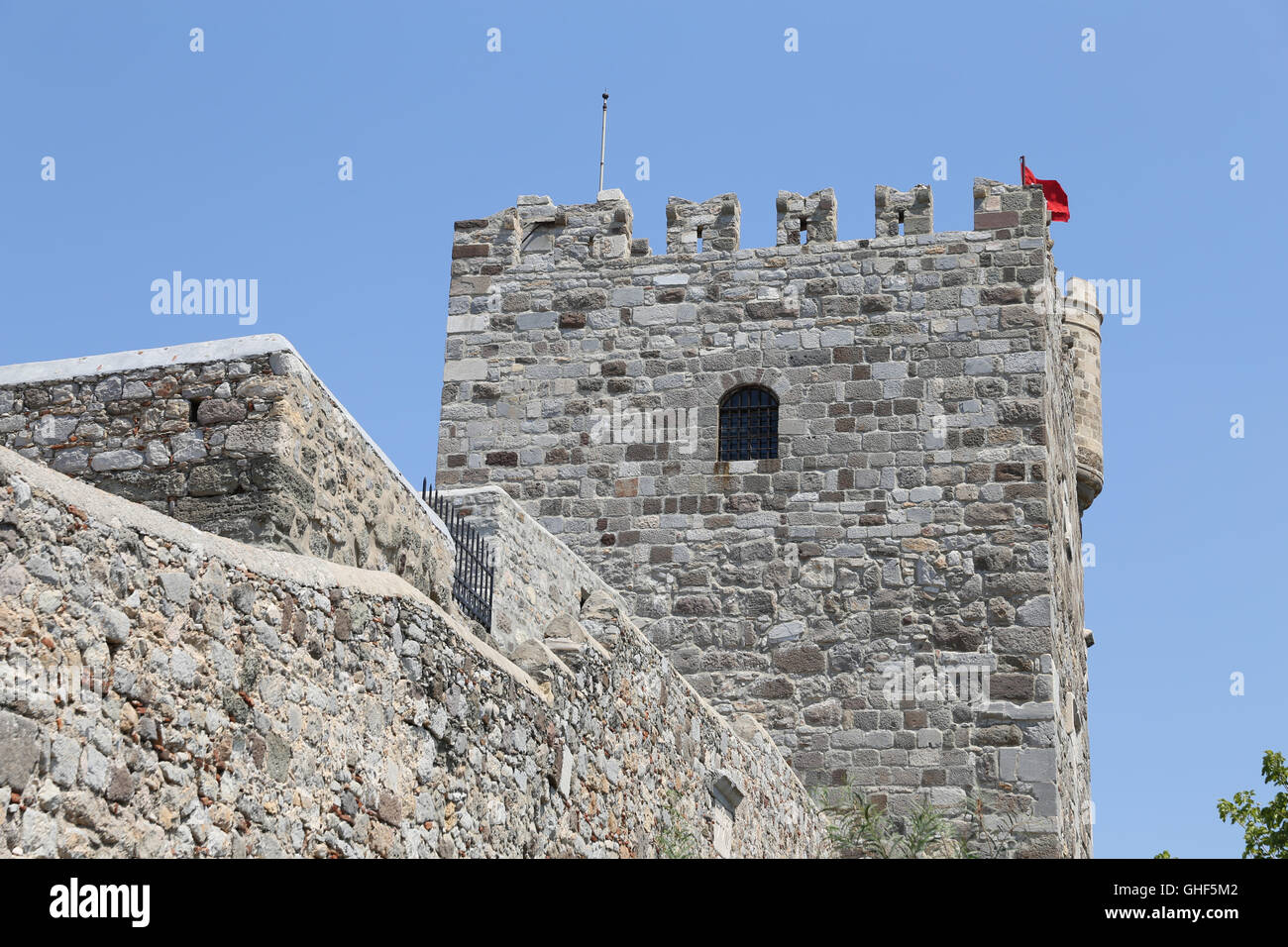 Bodrum Castle in Aegean Coast of Turkey Stock Photo - Alamy