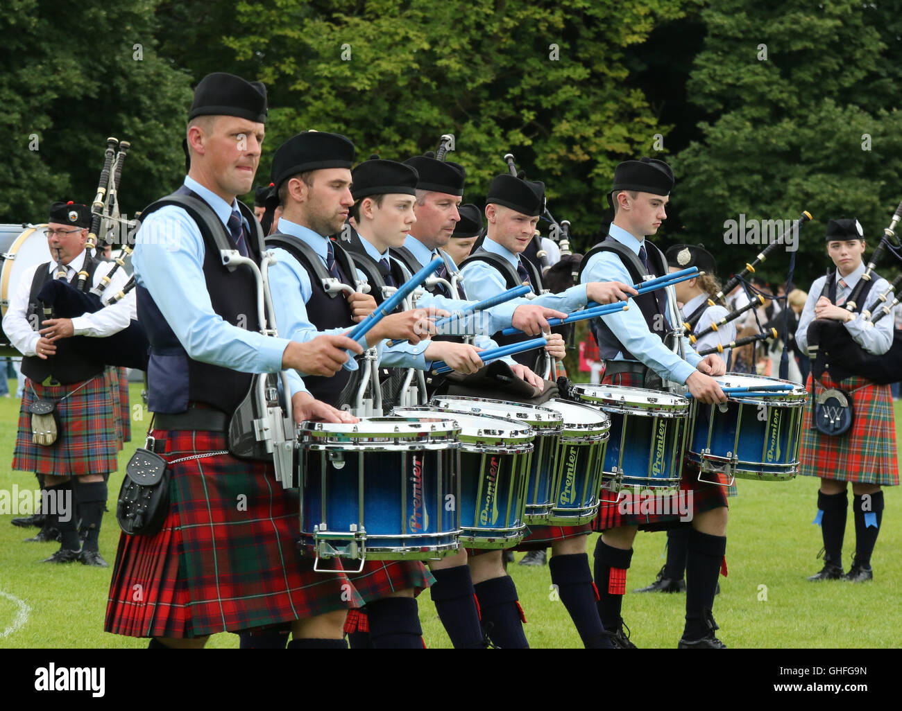 Pipe Band in action at the Lisburn & Castlereagh City Council Pipe Band ...