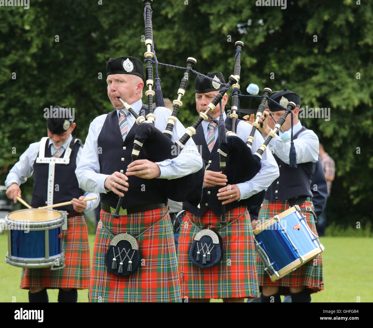 Pipe Band Competition Northern Ireland High Resolution Stock ...