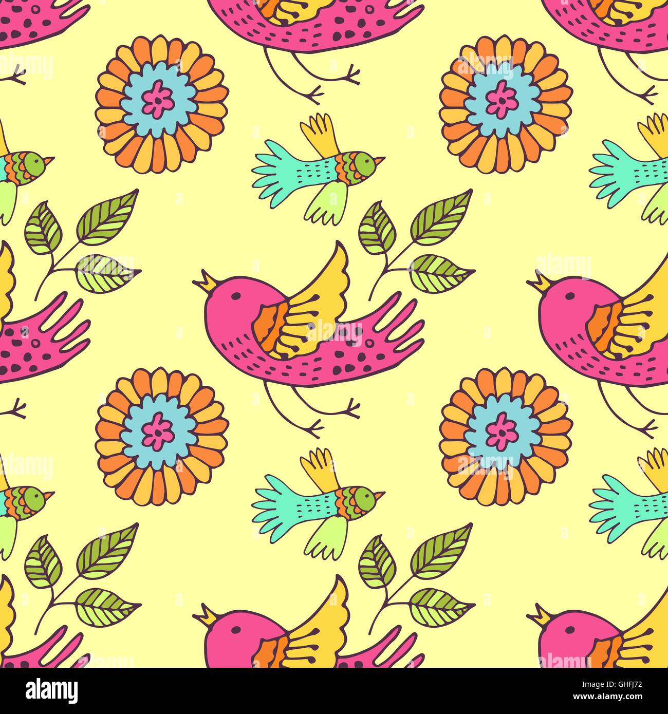 background with birds Stock Vector Image & Art - Alamy