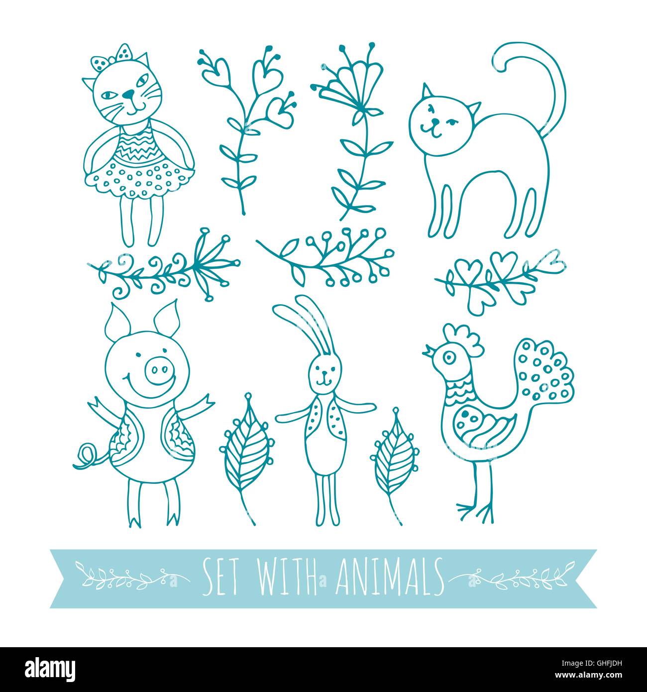 Graphics animals Stock Vector Images - Alamy