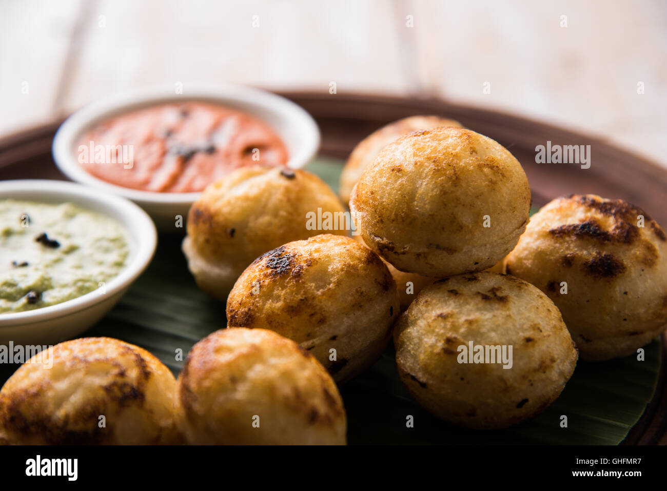 south indian popular food Appe or Appam or Rava Appe Stock Photo - Alamy