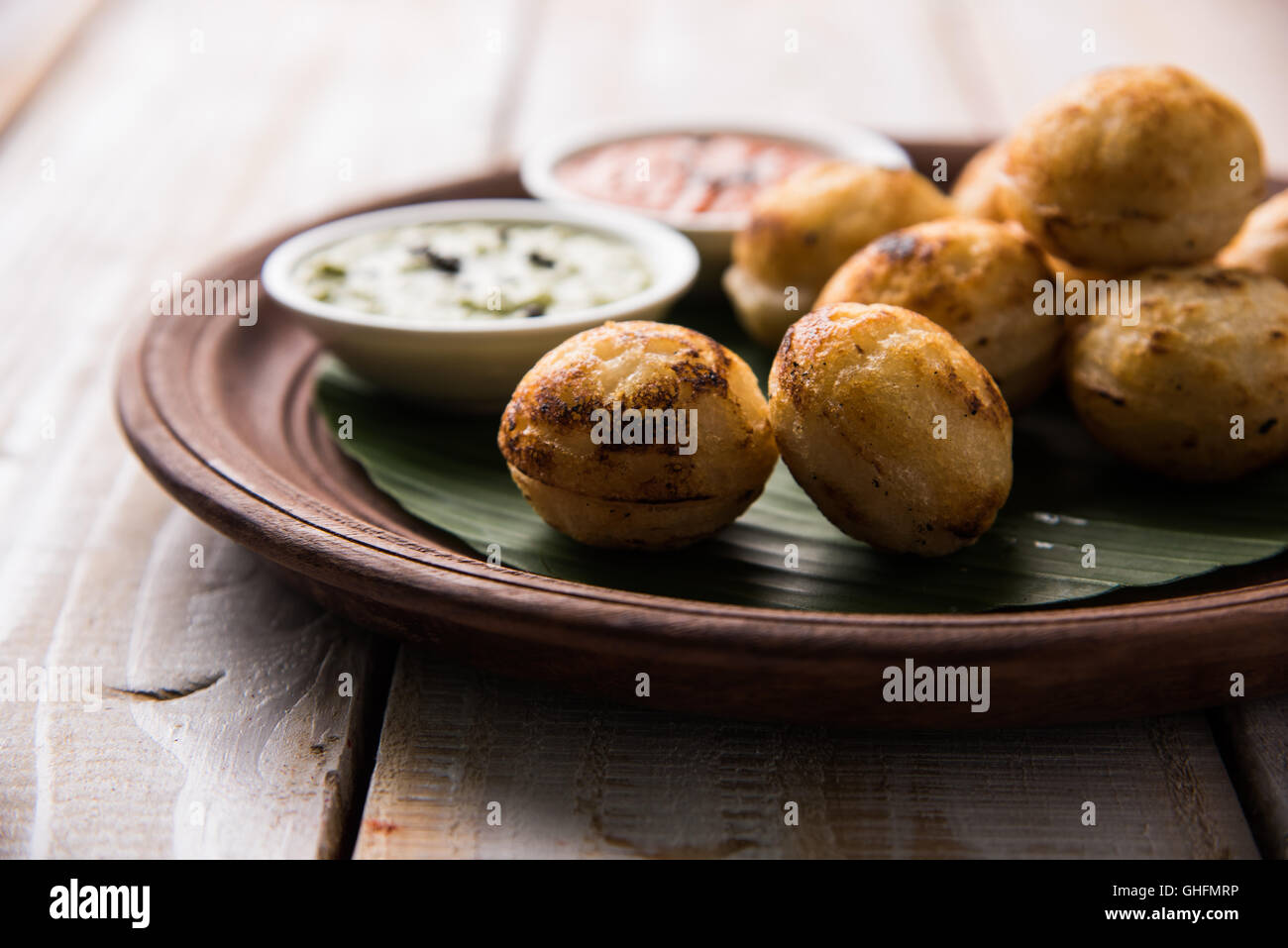 south indian popular food Appe or Appam or Rava Appe Stock Photo - Alamy