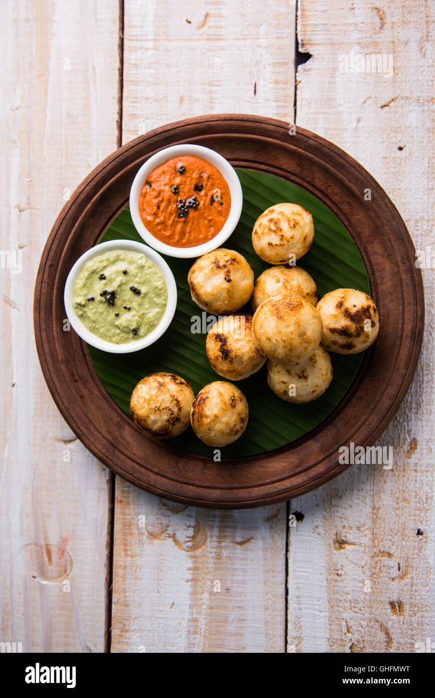 south indian popular food Appe or Appam or Rava Appe Stock Photo - Alamy