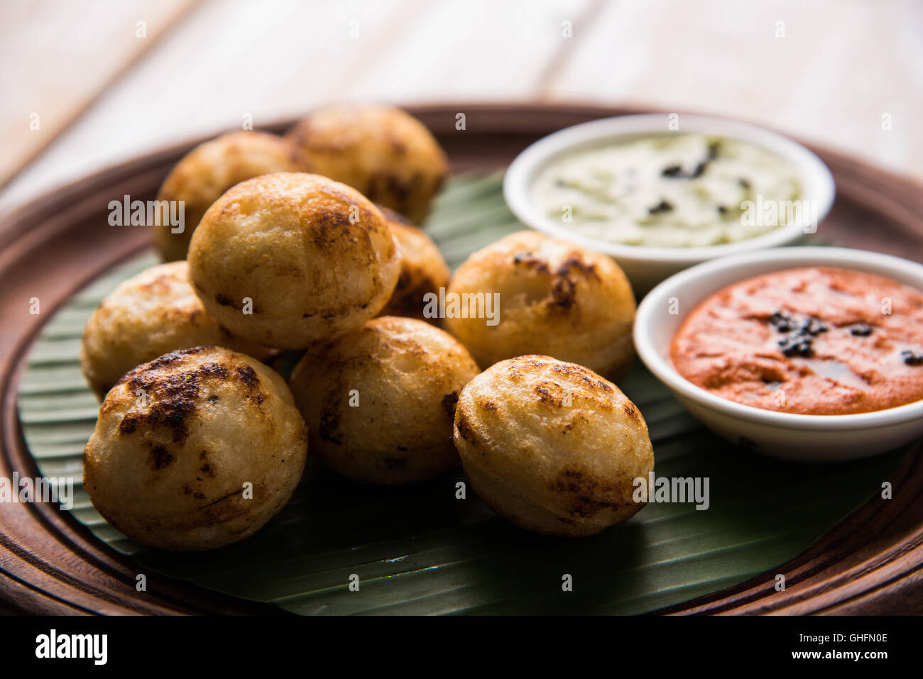 south indian popular food Appe or Appam or Rava Appe Stock Photo - Alamy