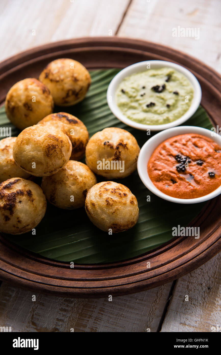south indian popular food Appe or Appam or Rava Appe Stock Photo - Alamy