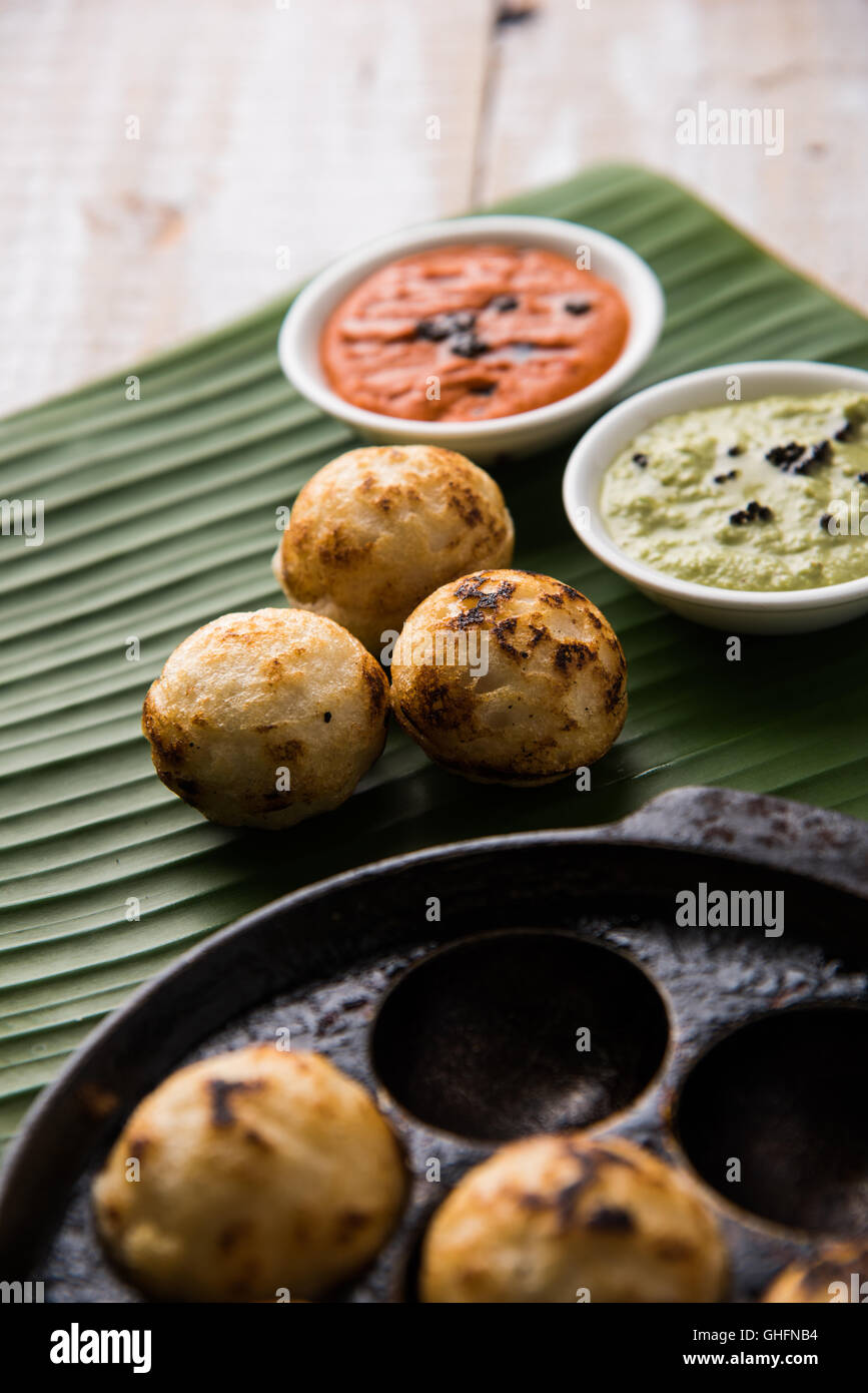 south indian popular food Appe or Appam or Rava Appe Stock Photo - Alamy
