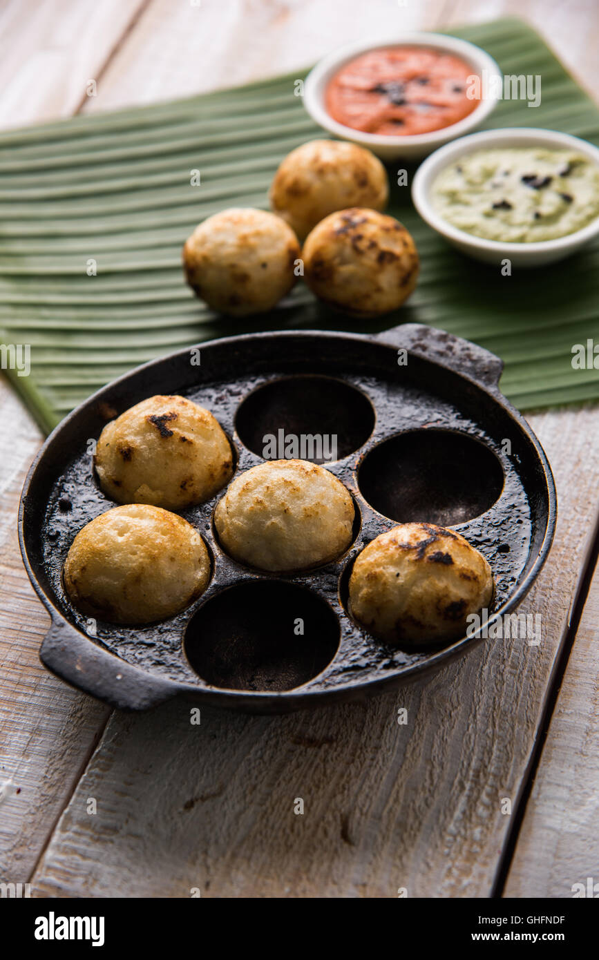 south indian popular food Appe or Appam or Rava Appe Stock Photo - Alamy