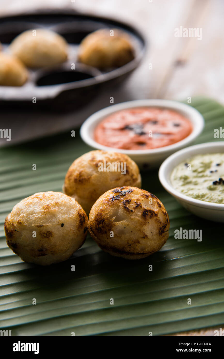 south indian popular food Appe or Appam or Rava Appe Stock Photo - Alamy