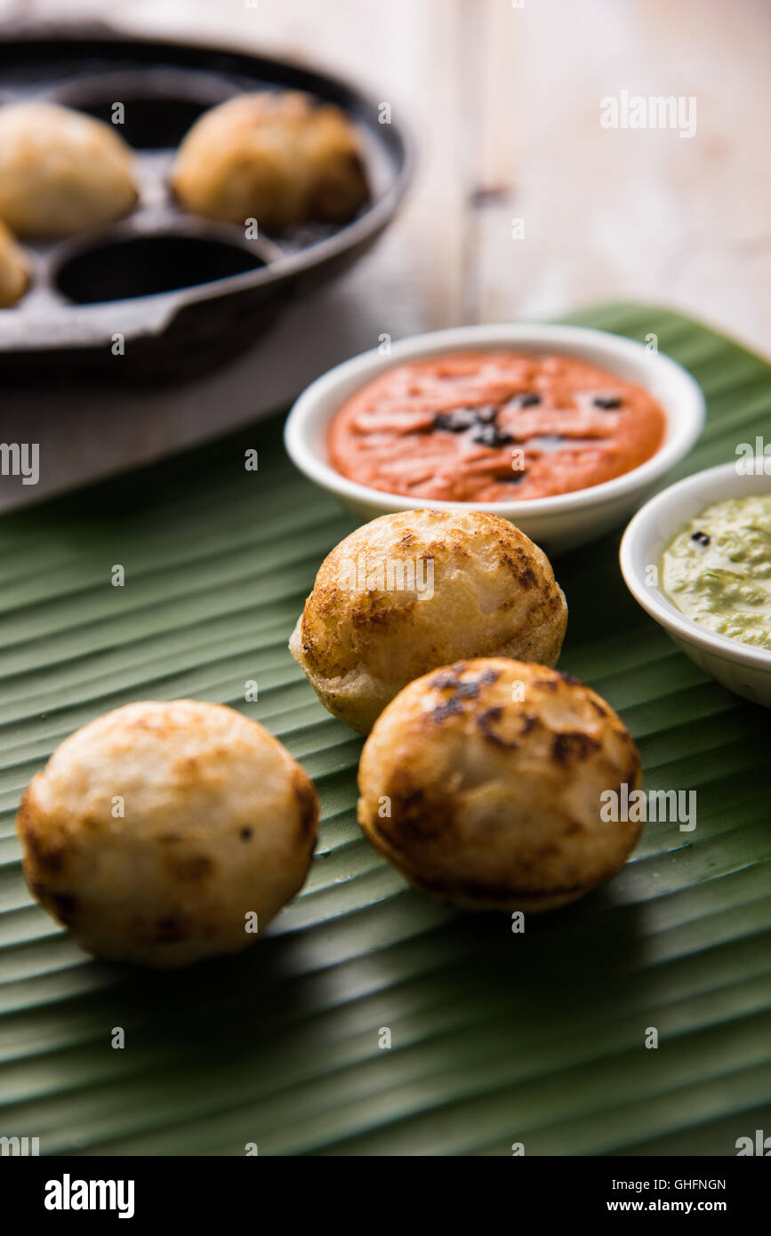 south indian popular food Appe or Appam or Rava Appe Stock Photo - Alamy