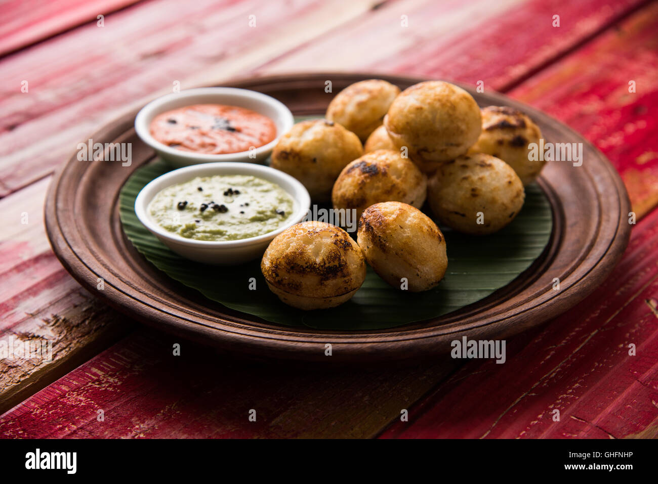 south indian popular food Appe or Appam or Rava Appe Stock Photo - Alamy