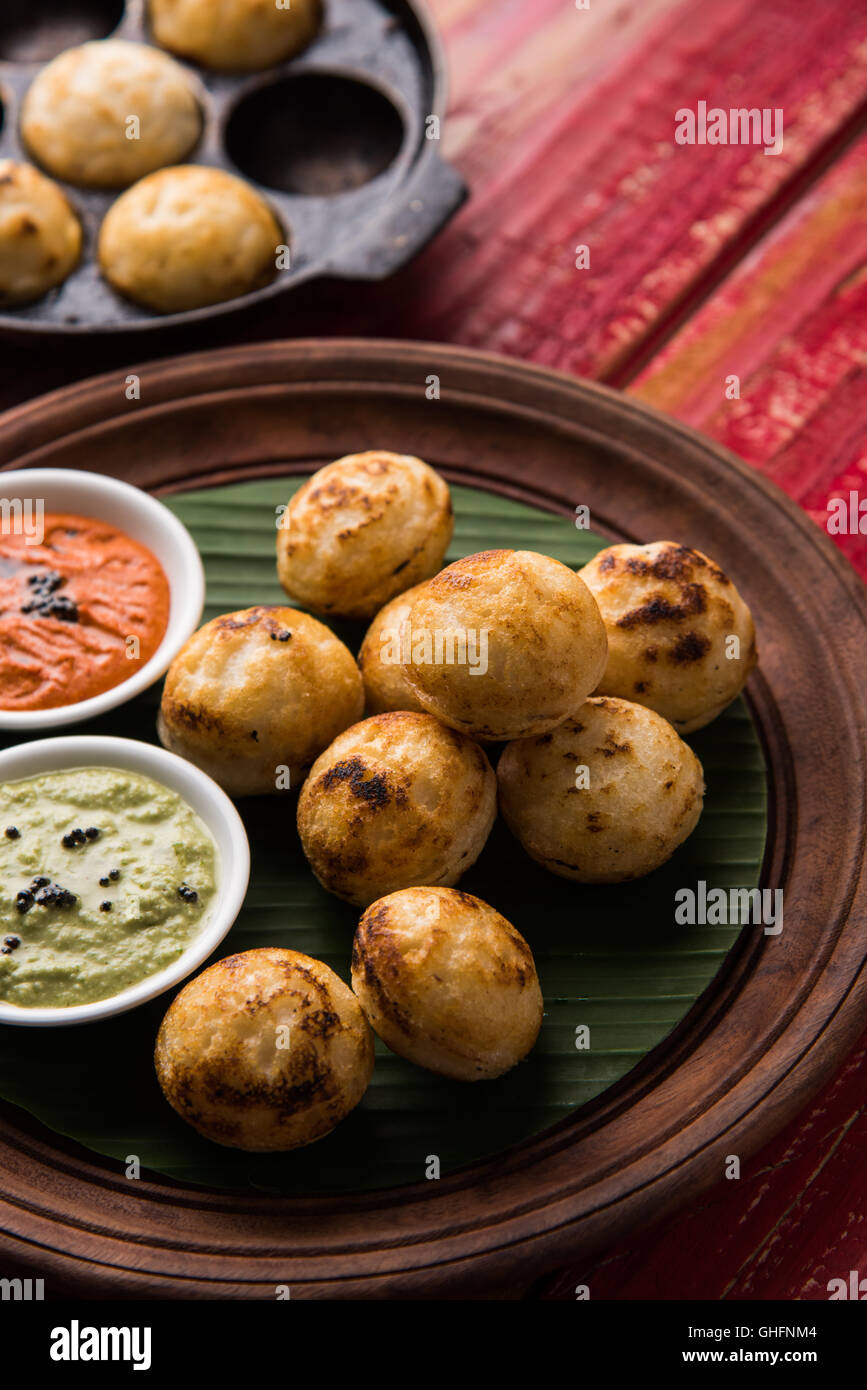south indian popular food Appe or Appam or Rava Appe Stock Photo - Alamy