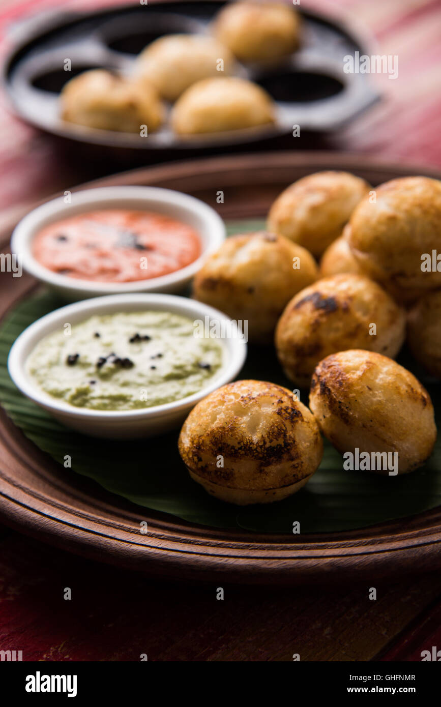 south indian popular food Appe or Appam or Rava Appe Stock Photo - Alamy